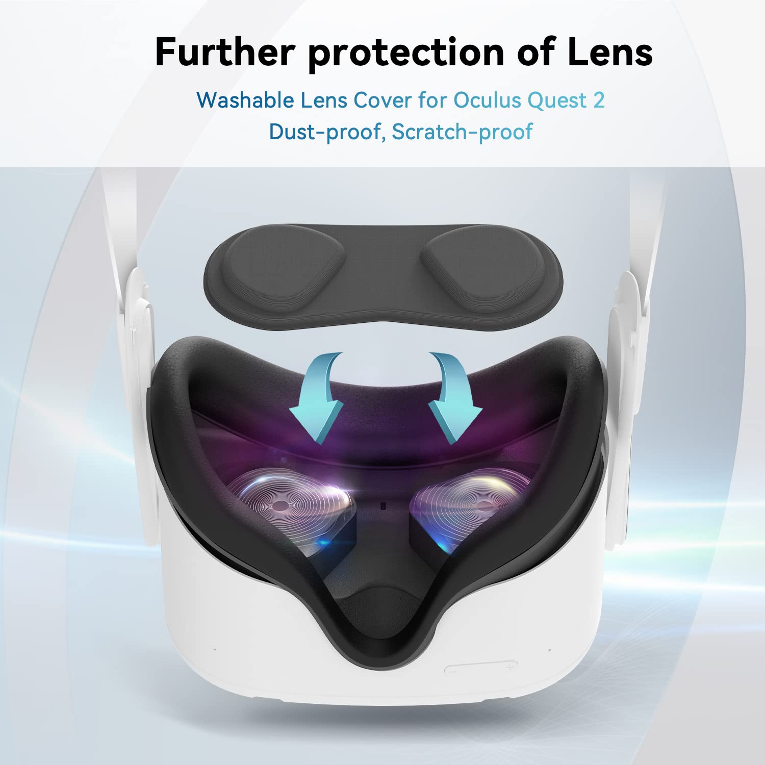 Lens Cleaning Pen and Lens Cover Compatible with Quest 2 Pro Quest 3 Apple Vision Pro, Optical Lens Dust and Fingerprint Cleaning for Valve Index PSVR 2 HTC Vive Pico4 VR Headset, DJI Drone, Cameras