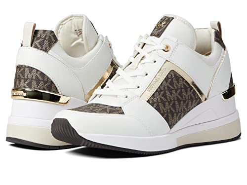 Michael Kors Georgie Trainer Optic White Multi 2 8.5 M