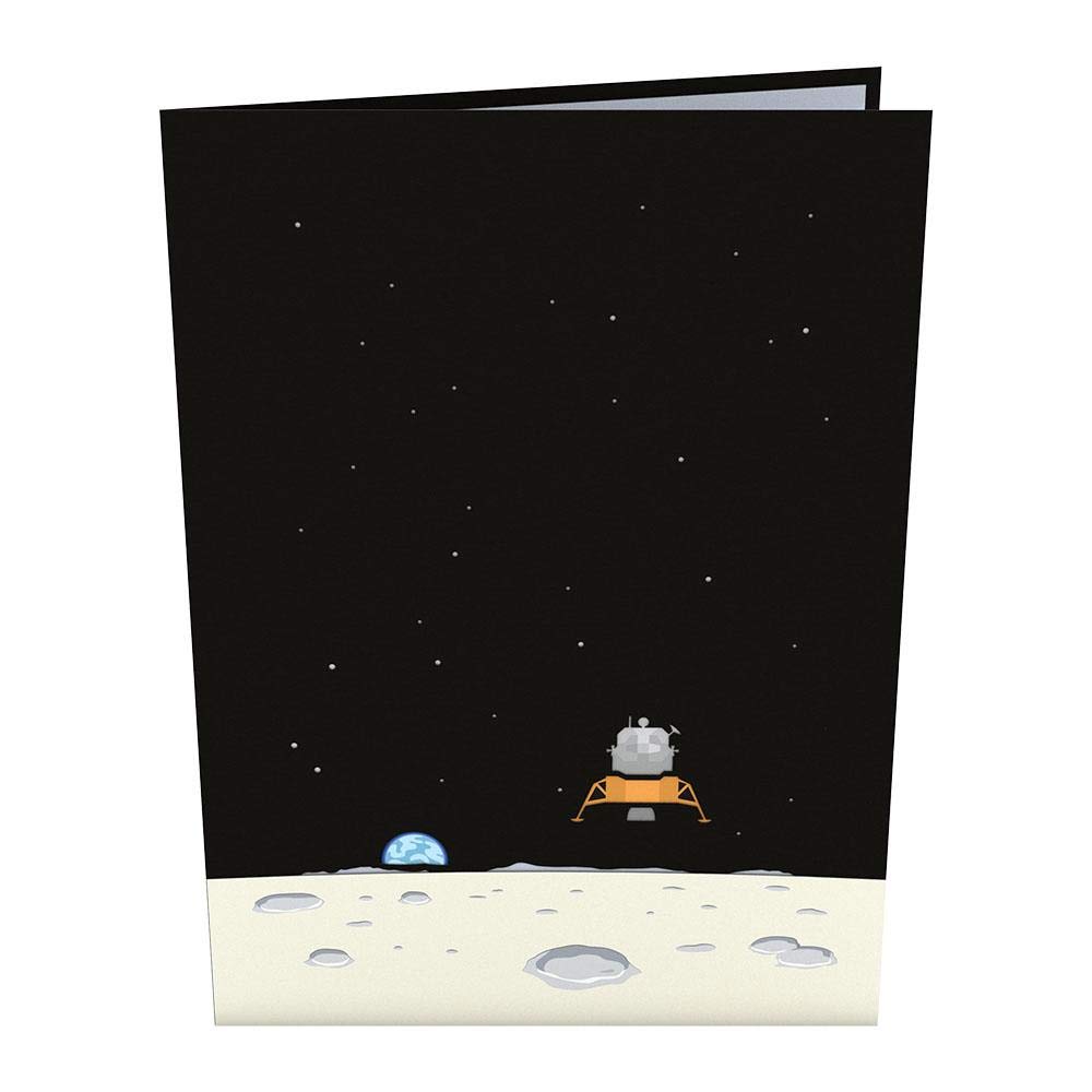 Lovepop Lunar Lander 3-D Pop-Up Greeting Card
