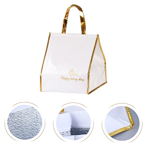UPBEER 2pcspacking Take-Out Wrapping Multi-Function Carrying Design Thermal Bag Casserole Reusable Cold Cake Pizza Convenient Basket Delivery Lunch Camping Take Fresh-Keeping with Tote