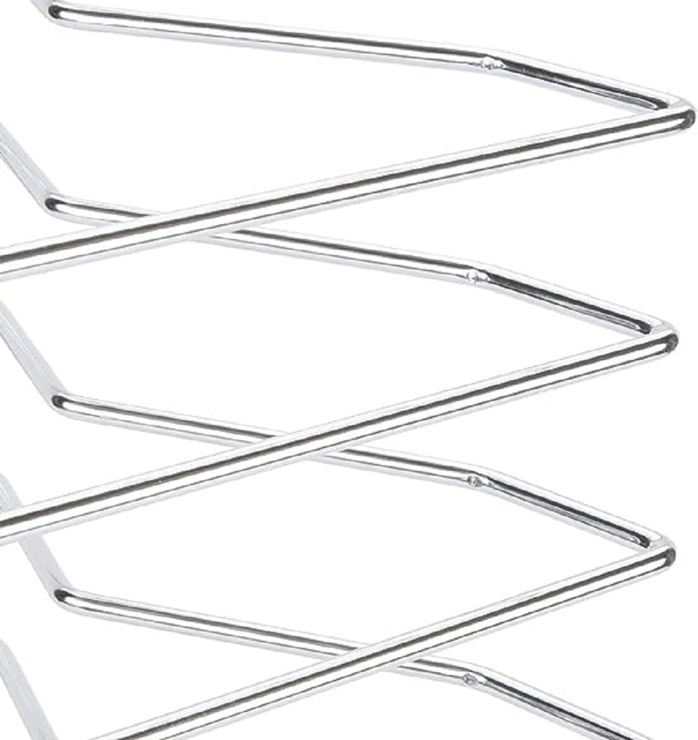TrueCraftware- 15 Tier Chrome Plated Pizza Pan Rack- Pizza Pan Rack Holder Safe Sturdy 15- Slot Pizza Pan Rack for Pizza Pan Pizza Trays Pizza Screens for Home Kitchen Restaurant Catering