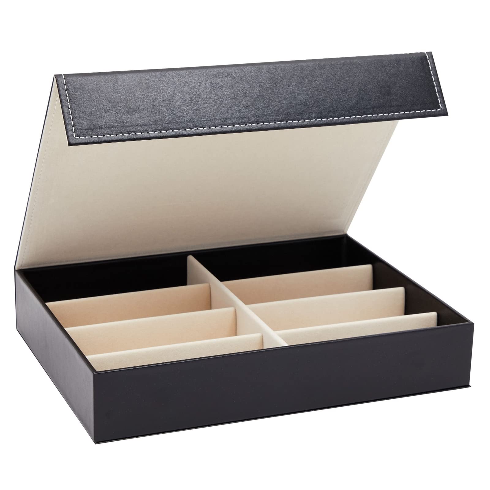 Juvale 8 Slot Sunglasses Organizer Storage, Eyeglasses Holder for Home Multiple Glasses Display Case (12.7x9.8 in)