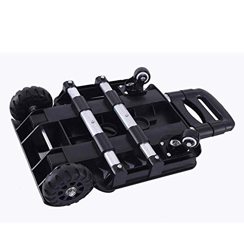 WDBBY Heavy Duty Luggage Cart Dolly Folding Platform Moving Warehouse Push Hand Truck
