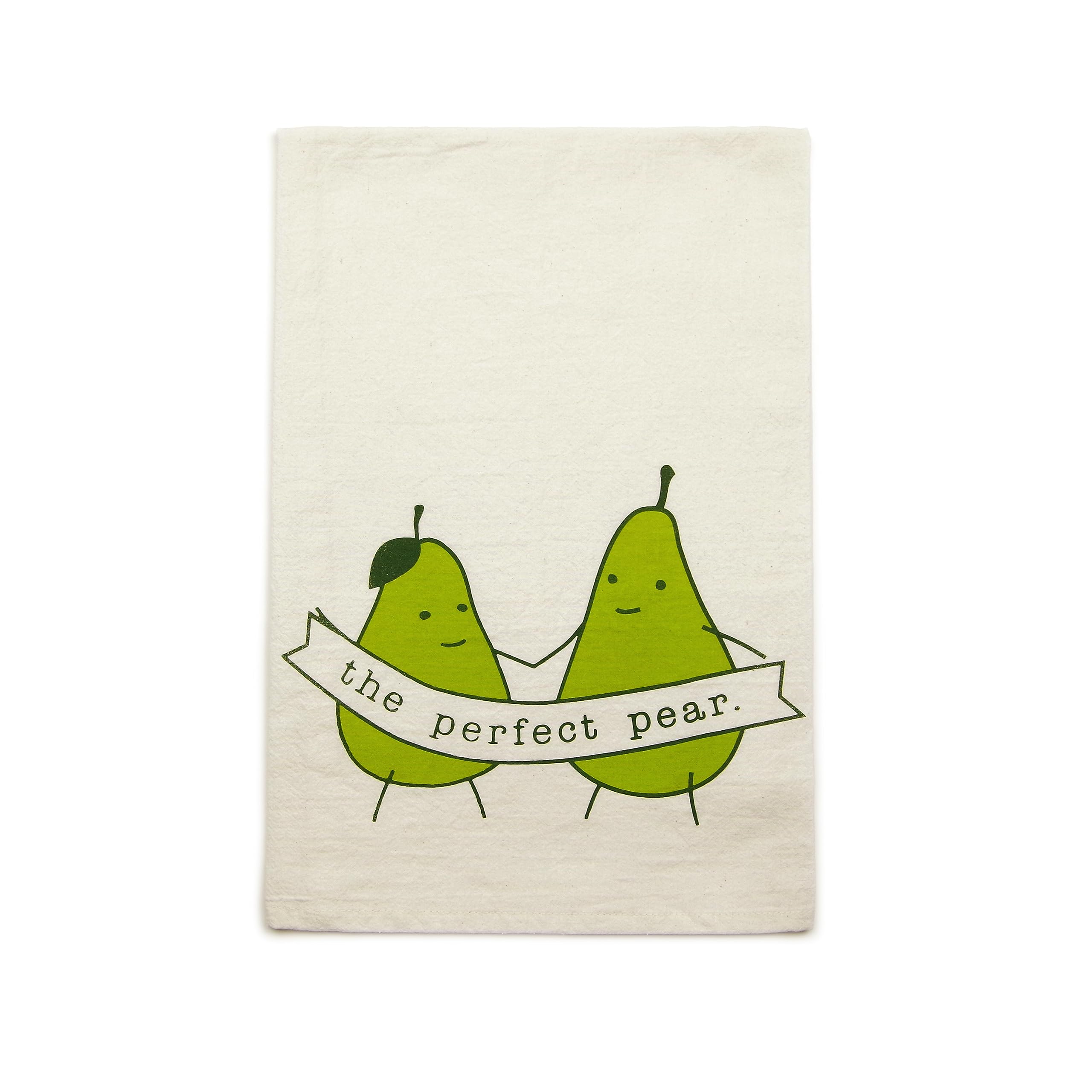 Perfect Pear Funny Valentine Gift Screen Printed Organic Cotton Kitchen Tea Towel BFF