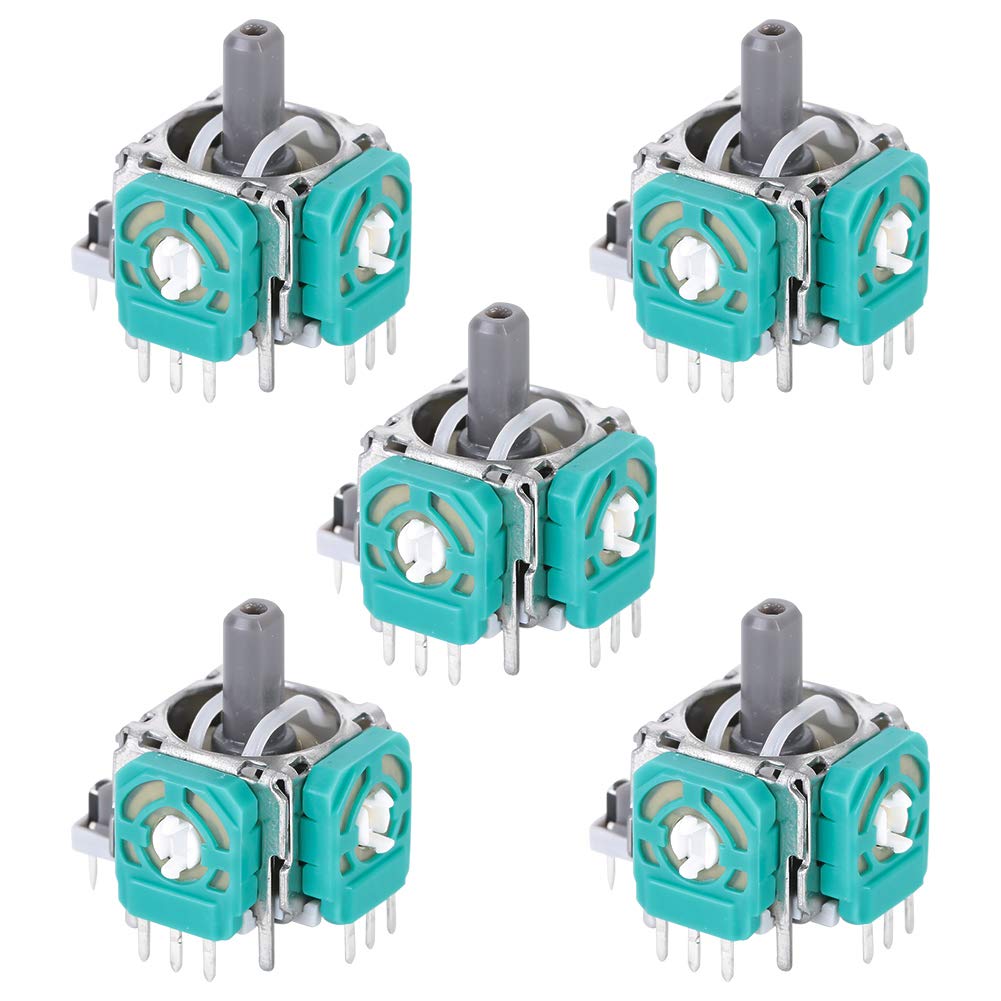 Qiilu Joystick Potentiometer Spare Parts Xbox One Control 5Pcs For Xbox One 3D Analog Sensor Accessories For Xbox One 3D Analog Sensor Joystick Rocker Left Right Thumb Controller
