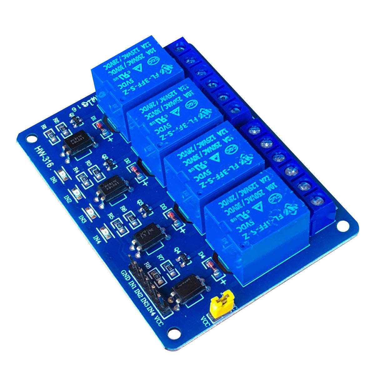 LGDehome 2pcs DC 5V 4 Channel Relay Module with Optocoupler for Arduino UNO R3 MEGA 2560 1280 DSP ARM PIC AVR STM32 Raspberry Pi
