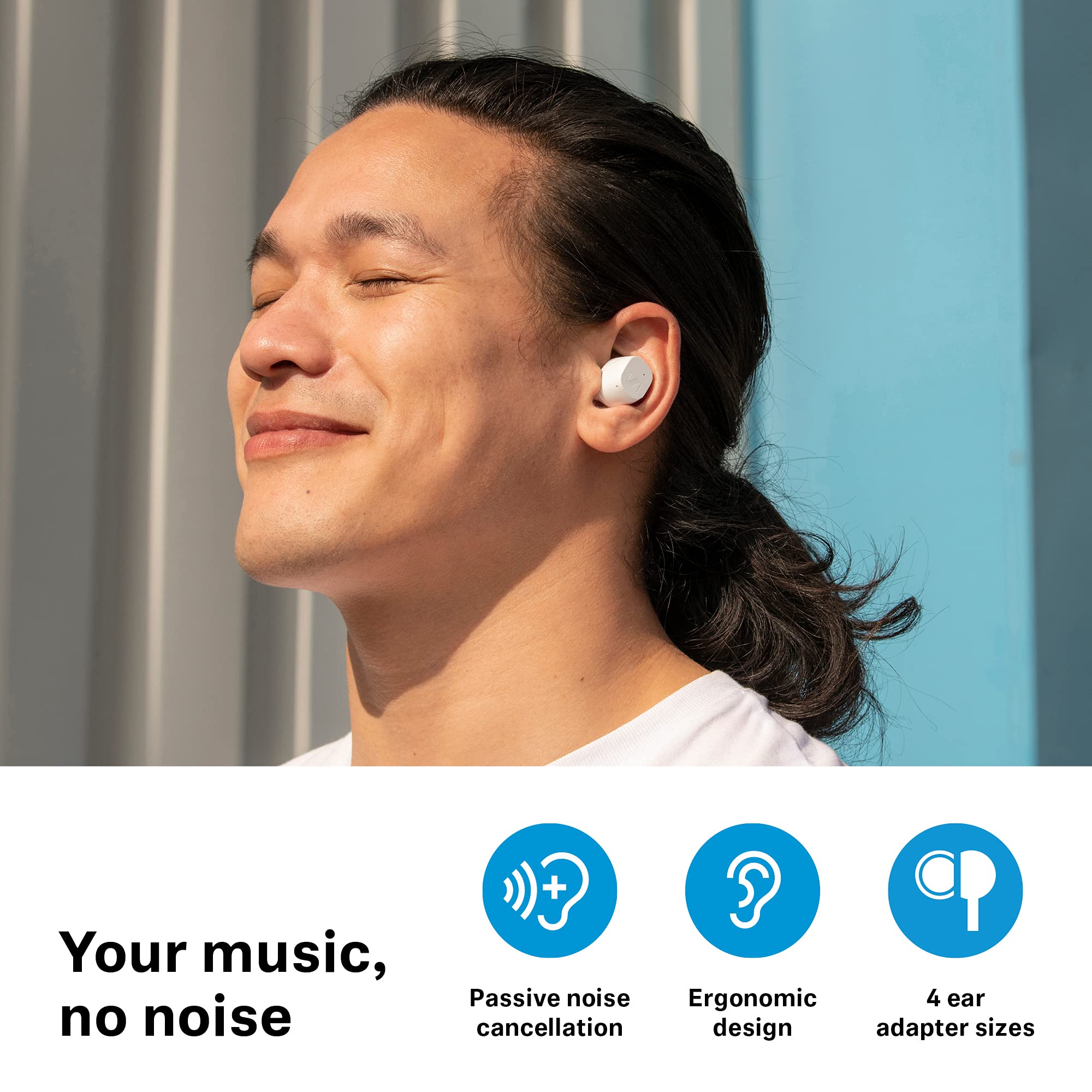 Sennheiser CX True Wireless Earbuds - Bluetooth in-Ear Headphones for Music and Calls with Passive Noise Cancellation, Customizable Touch Controls, and 27-Hour Battery Life, Black (Renewed)