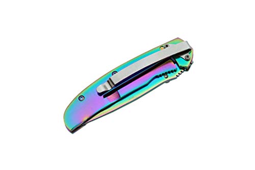 SZCO SUPPLIES 210930 Rite Edge Rainbow IV Folding Knife