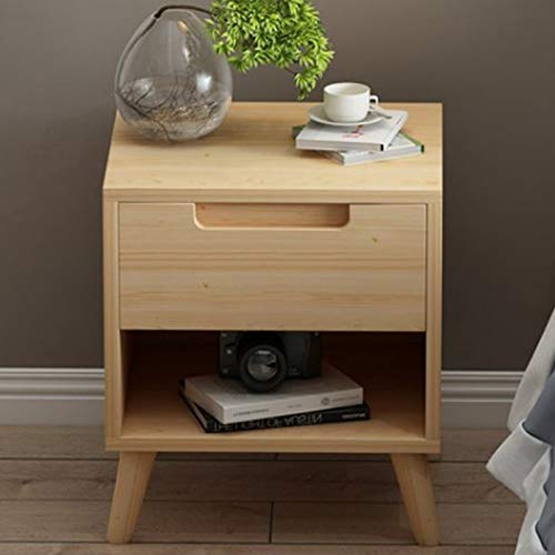 ZHAOLEI Nordic Simple Bedside Table Minimalist Bedroom Solid Wood Storage Cabinet Storage Cabinet Bedside