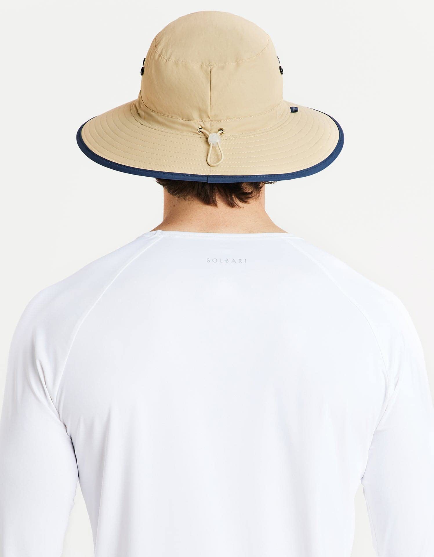 Solbari Traveller Broad Brim Sun Hat UPF50+ Uv Protection, Sun Protective Hat White/Pink S