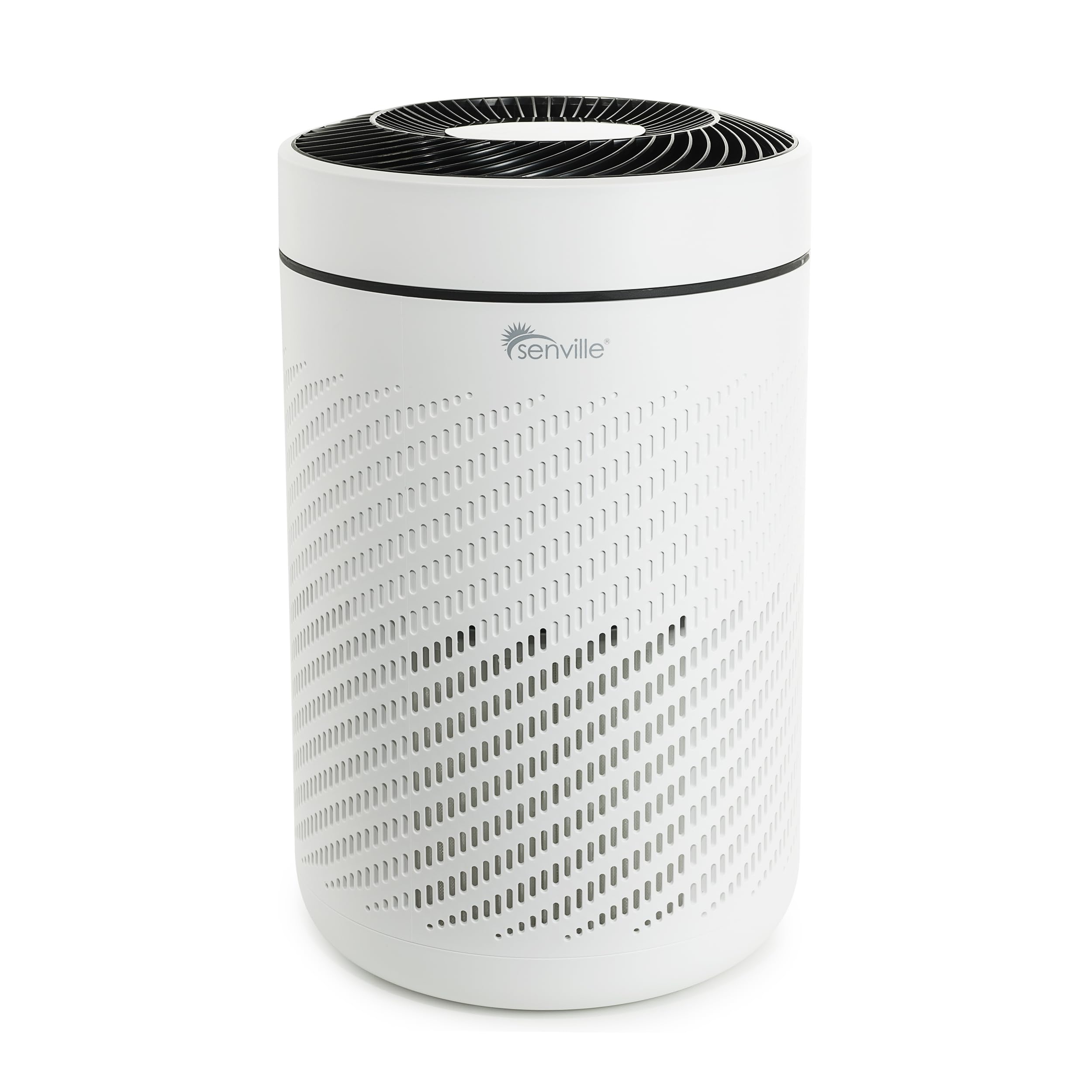 Senville Air Purifier for Home Allergies, Pet Hair in Bedroom, 3-in-1 HEPA Filter, Dust, Smoke, Pollutants, Odor, Flow 500, White