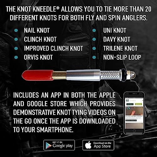 KNOT KNEEDLE - Designed to Tie Your Knots with Ease and Keep You Fishing Longer (Single)