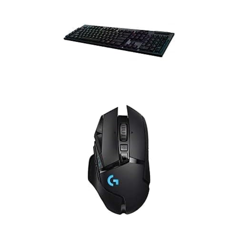 Logitech G915 Lightspeed RGB Mechanical Gaming Keyboard and Logitech G502 Lightspeed Wireless Gaming Mouse Bundle