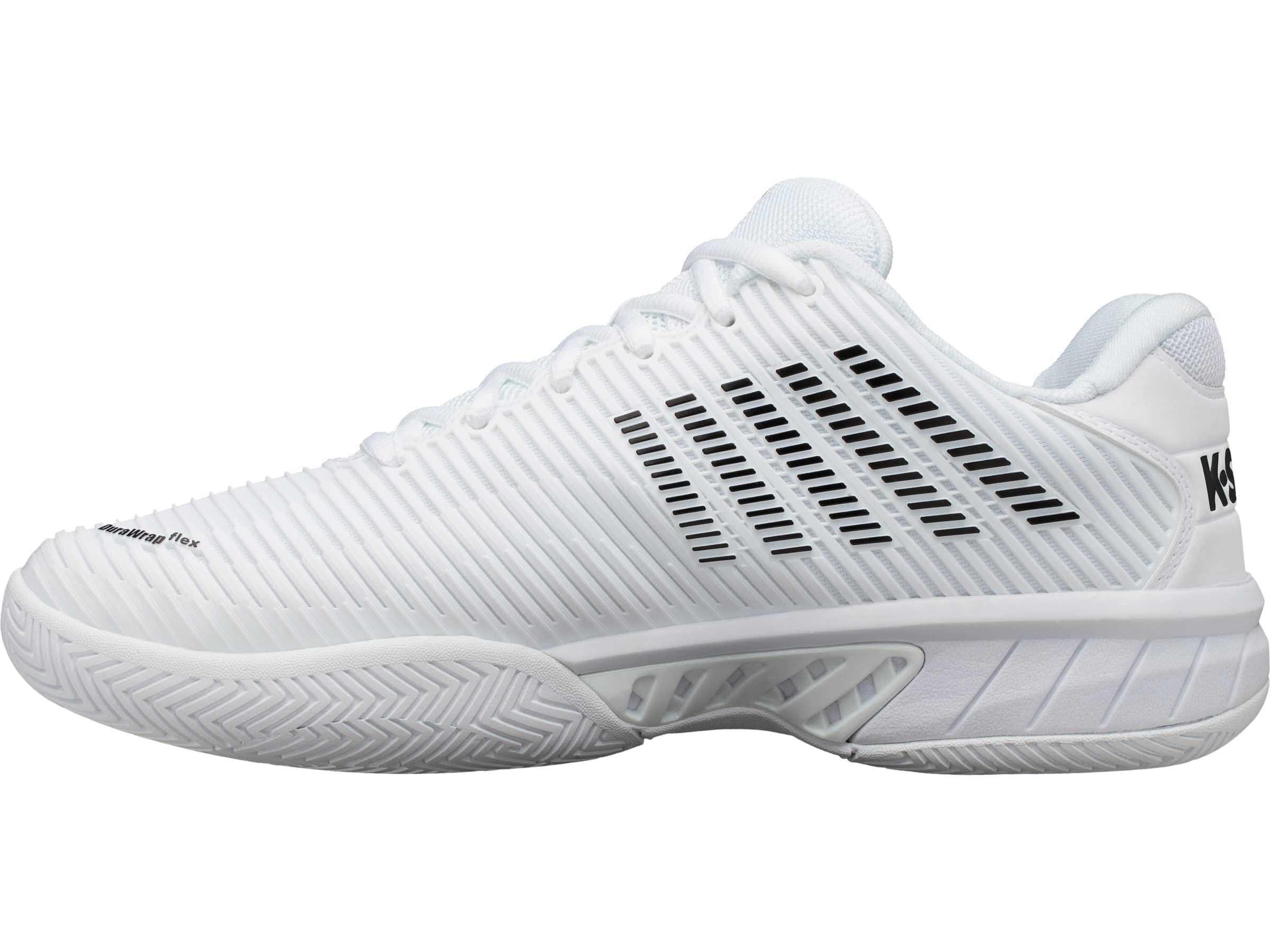 K-Swiss Men's Hypercourt Express 2 Tennis Shoe, White/Black, 9 M
