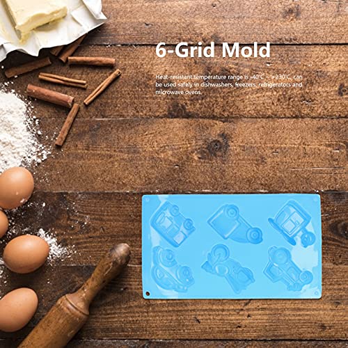 Innovative 6-Grid Vehicle Pattern Mold for Creative Baking and Crafts(Automobile Mold)