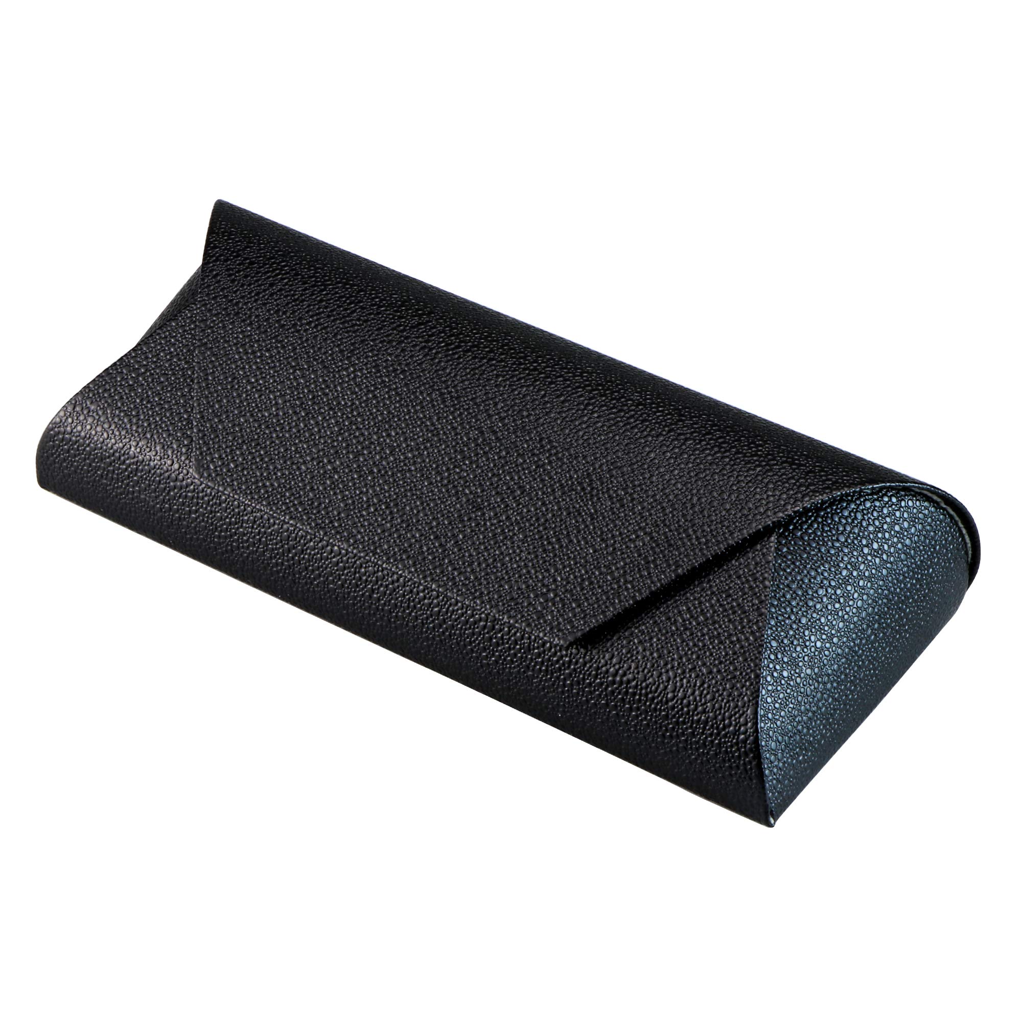 LifeArt Hard Shell Eyeglass Case, Metal, Black, Universal Fit, Magnetic Closure, Protective Interior for Glasses & Sunglasses