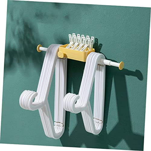 Veemoon Hanger Storage Rack Foldable Garment Rack Multipurpose Hanger Clothes Organizer Rack Hanger Holder Rack Retail Display Rack Hanger Stacker Clothes Hanger Storage Rack Pp Shelf 1pc