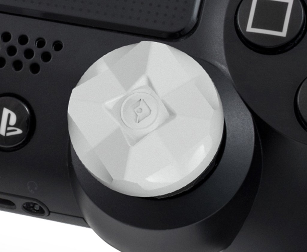 KontrolFreek Destiny 2: Ghost for PlayStation 4 (PS4) Controller | Performance Thumbsticks | 2 Mid-Rise | White