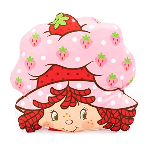 Strawberry Shortcake Pink Strawberries Galore Nogginz Set - 40 x 50 Inch Blanket & Pillow, Kids Super Soft 2 Piece Set