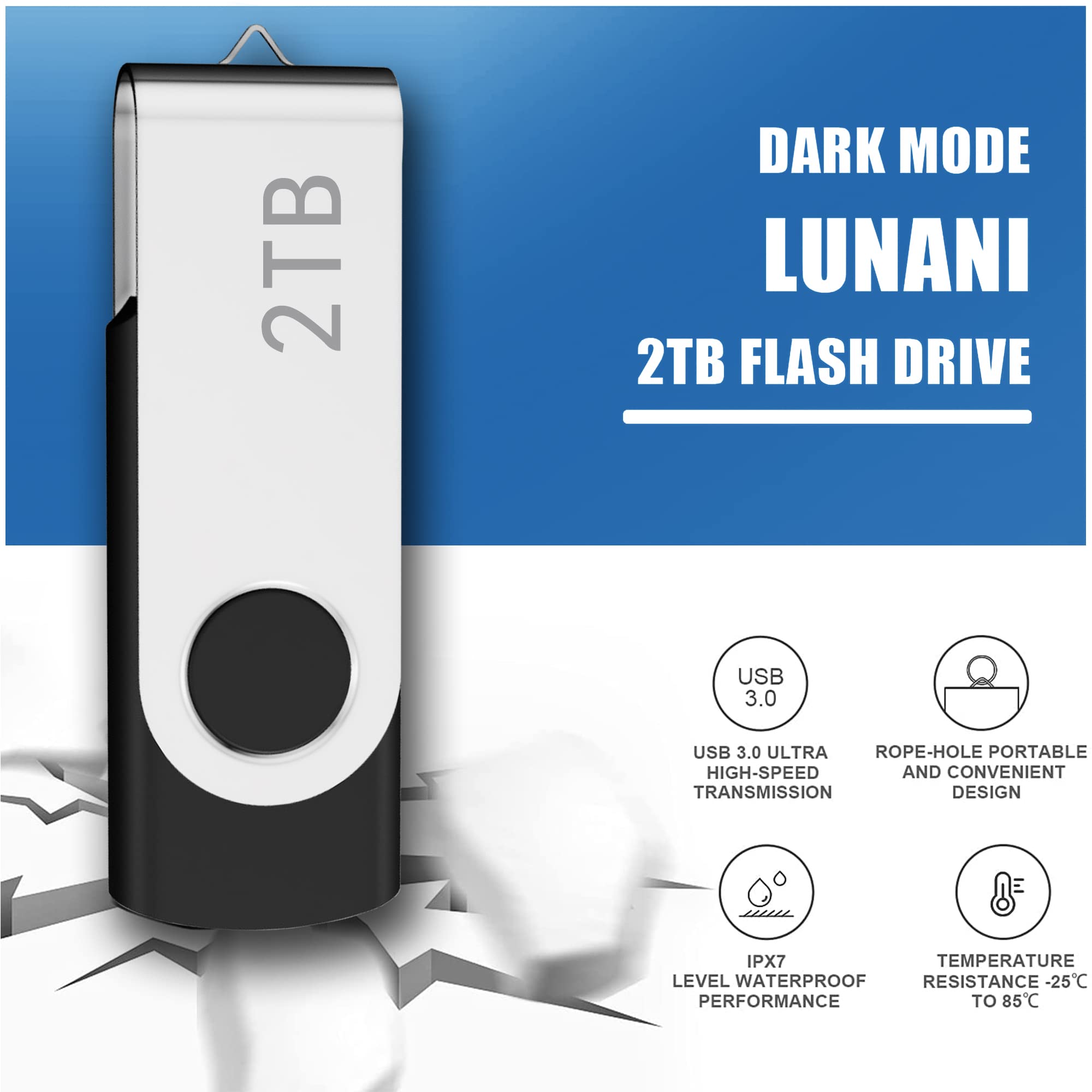 USB Flash Drive, Thumb Drive-JAWCUT High Speed USB Drive, Portable Large Capacity USB Memory Stick, Waterproof Durable Jump Drive Storage Drive