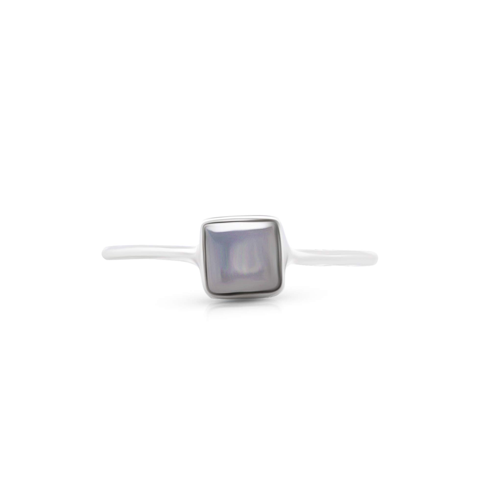 Koral Jewelry Square Moonstone Stone Delicate Ring 925 Sterling Silver Vintage Boho Chic (8)