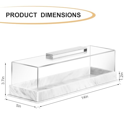 Rectangle Cake Tray with Lids, Clear Pastry Display Case, Dessert Holder Tray, Cake Stand, Cookie Display, Marble Pattern Plastic Cake Platter with Lucite Cover, Pastry Base