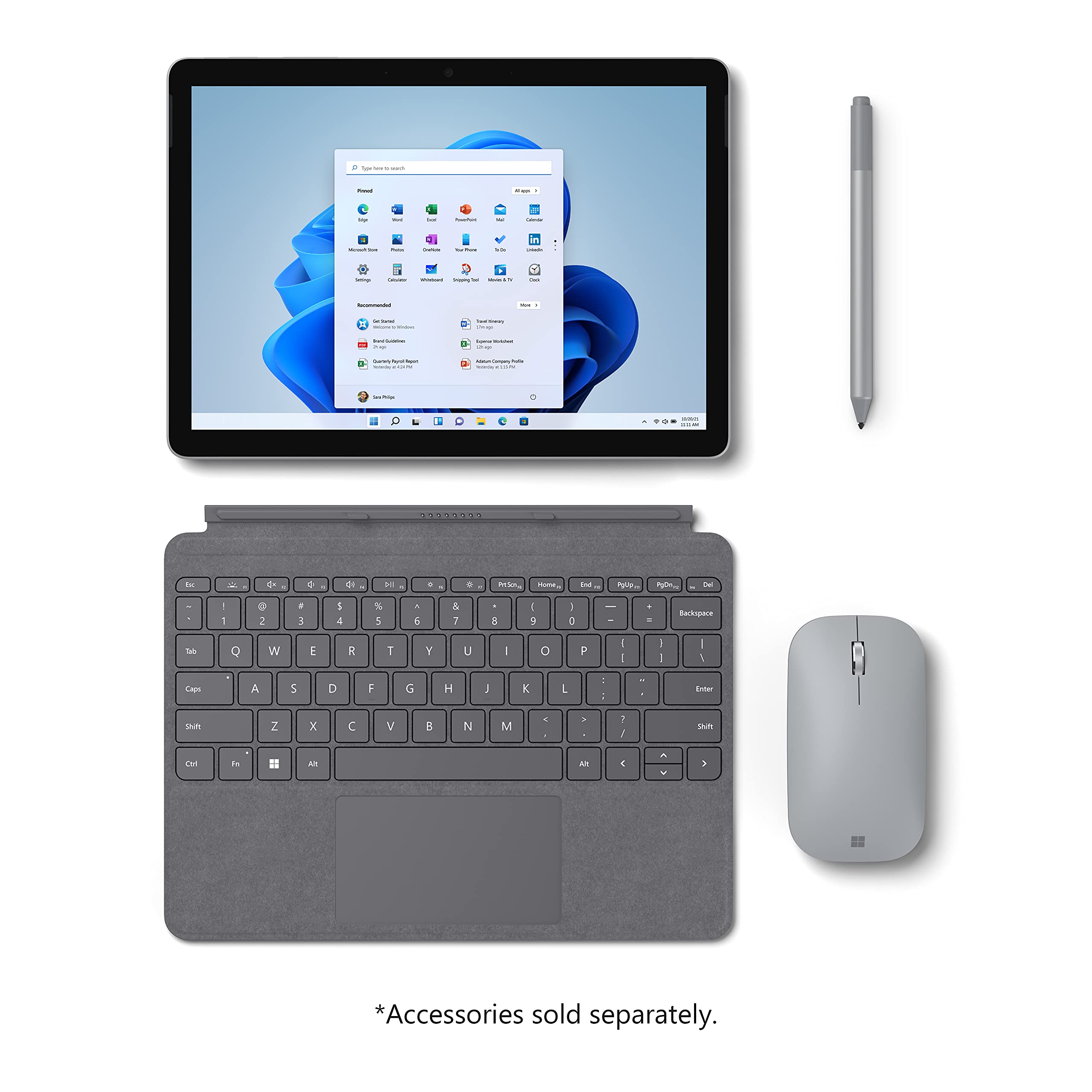 Microsoft Surface Go 3 - 10.5" Touchscreen - Intel® Core™ i3 - 8GB Memory - 128GB SSD - Device Only - Platinum (Latest Model)