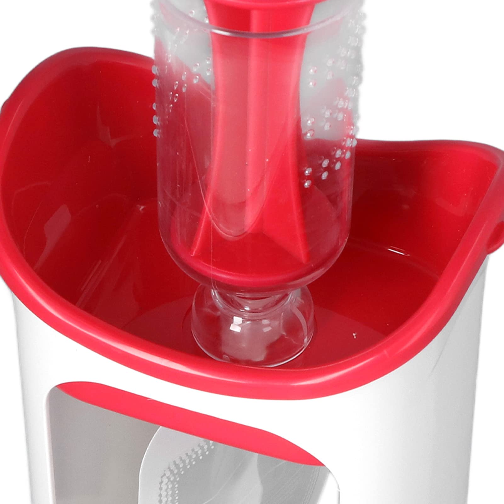 WALFRONT Baby Squeeze Station Portable Fruit Puree Squeezer Infant Baby Food Maker with 10pcs Squeeze Subpackage Bag Home Kitchen Tools (Red)