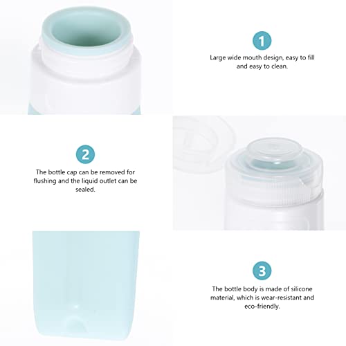 Travel Bottles Set 1 Set Cosmetic Toiletry Containers for Shampoo, Lotion Soap, Shampoo Liquids, Conditioner Travel Size Refillable Squeezable Portable Tubes