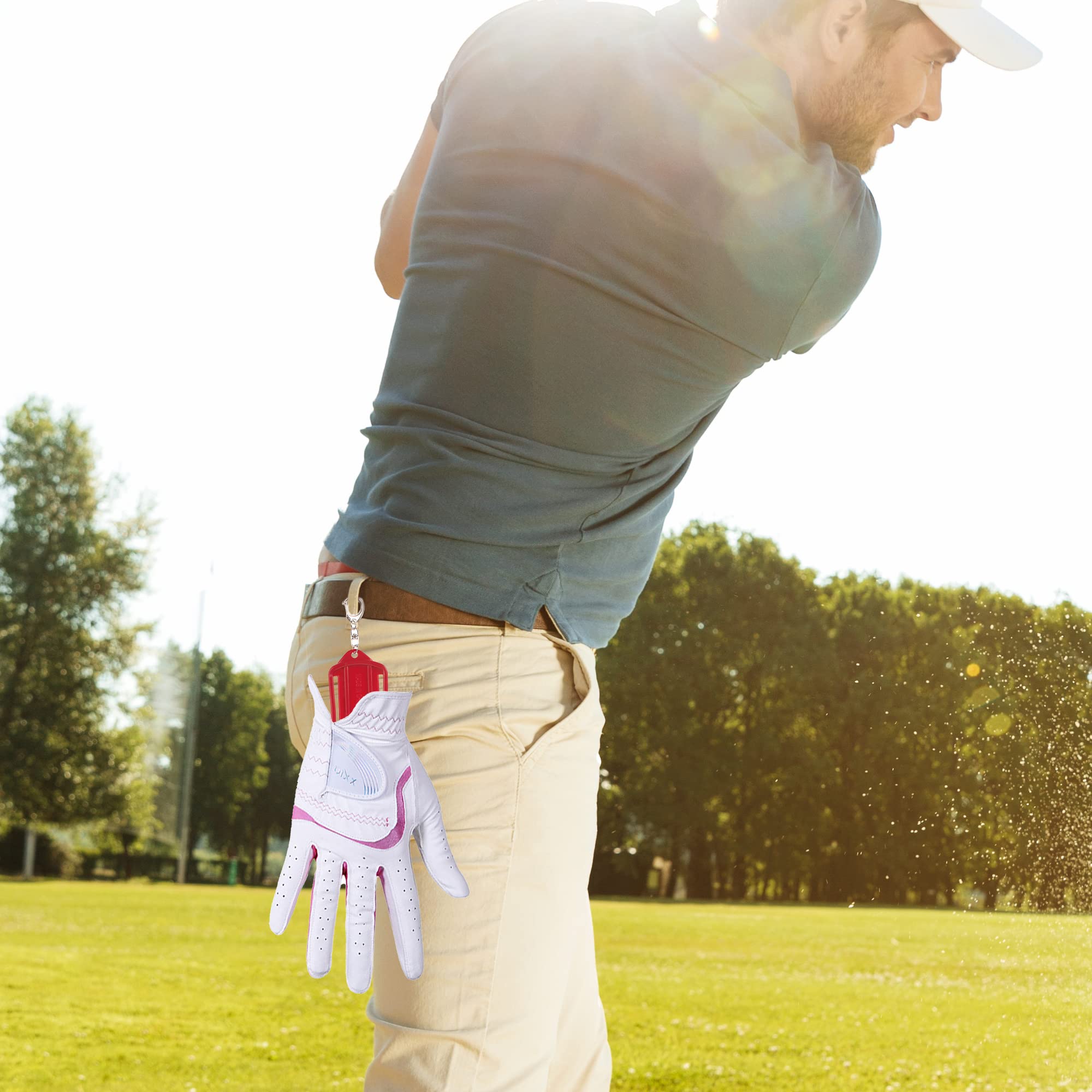 ORNOOU 4 Pack Golf Gloves Stretcher Holder Keeper Hanger Gloves Support Frame Holder Rack Dryer Shaper Tool Accessories
