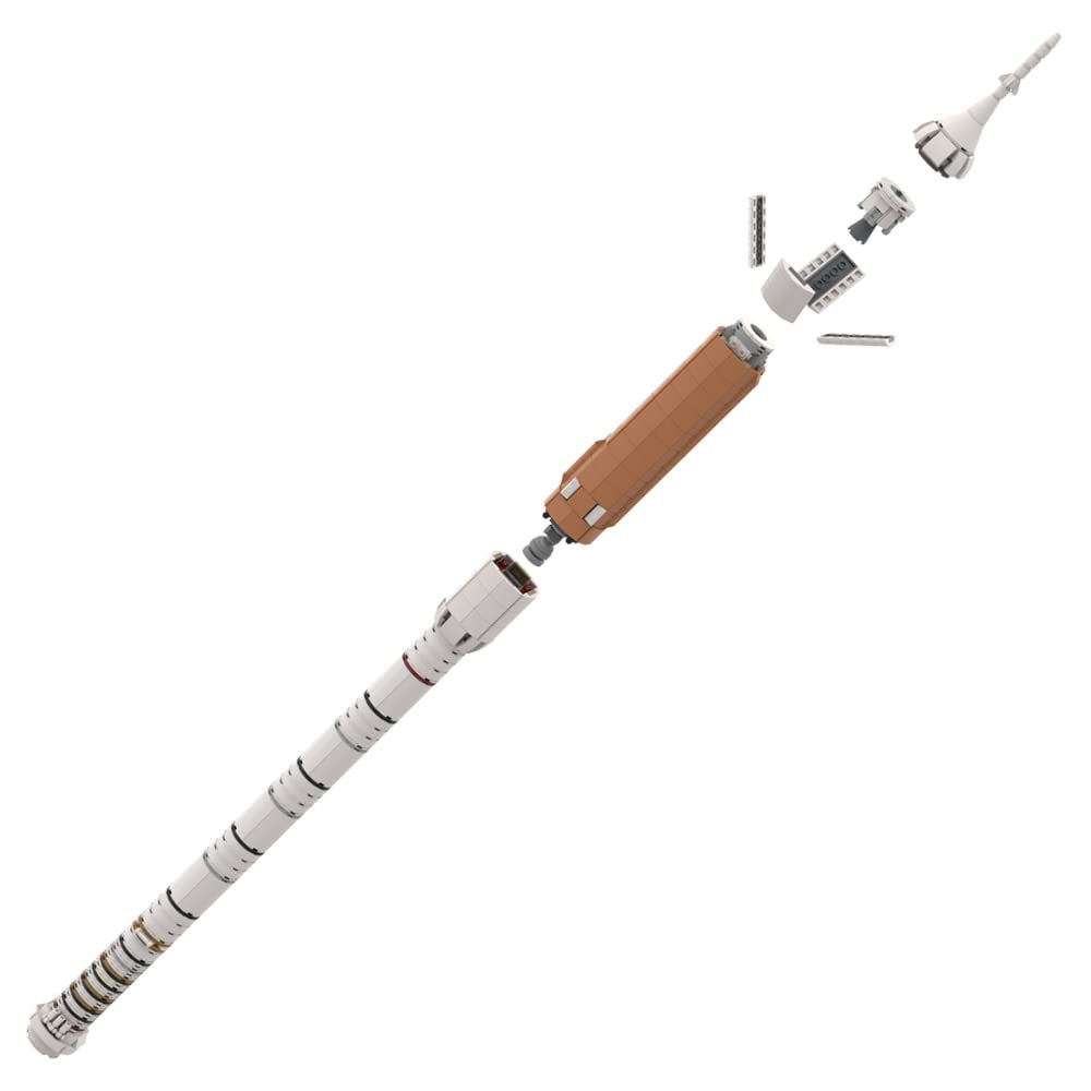 SLS Ares I Rocket Building Kit, Crew Launch Vehicle Ares I Building Set, Constellation Program Ares I Model Building Blocks Set, Outer Space Rocket for Kids Adults, NASA-Inspired Space Toy (516 PCS)