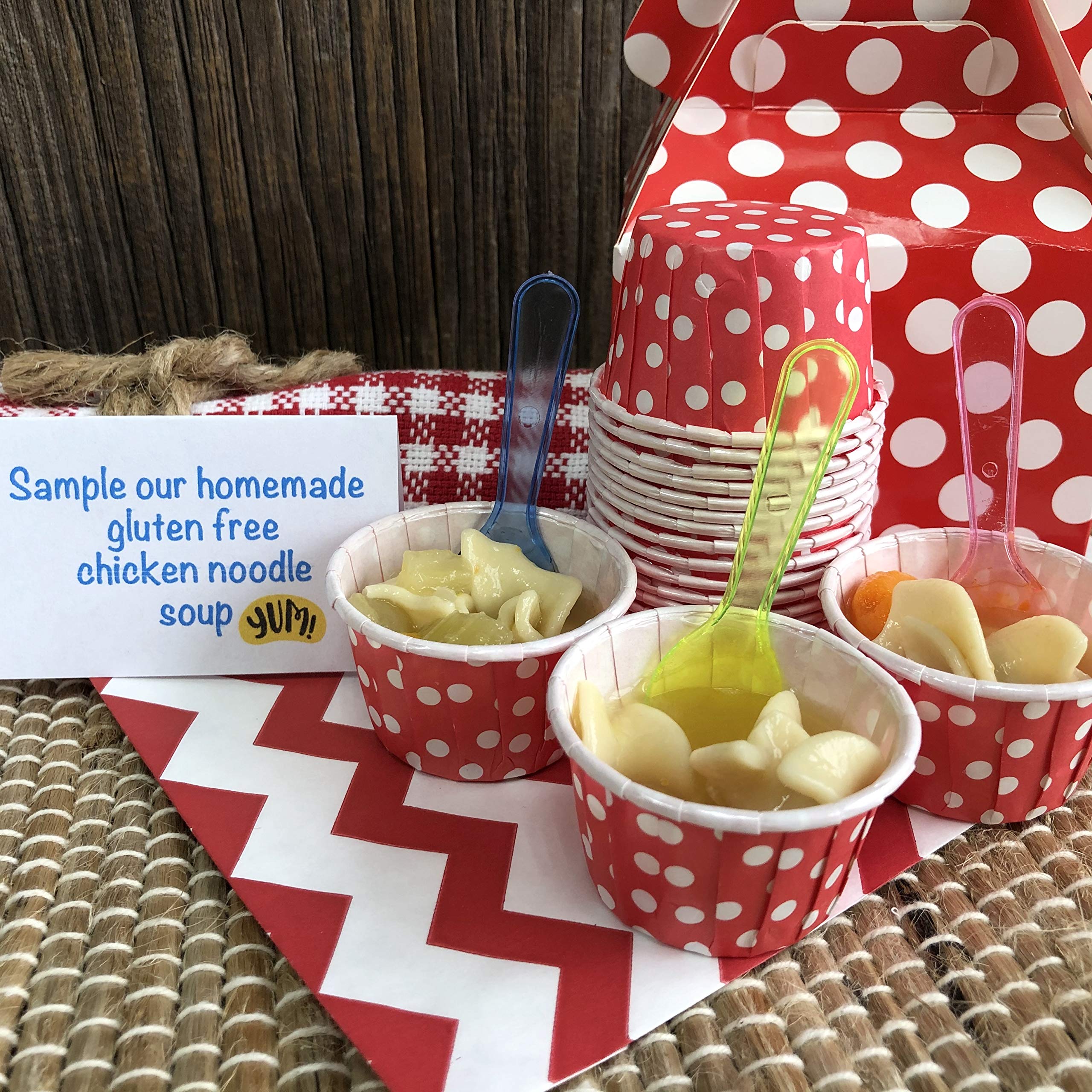 Red Bulk MINI Candy Nut Paper Cups- Christmas Valentine 4th of July Party Supply - Mini Baking Liners - Red Polka Dot - 100 Pack