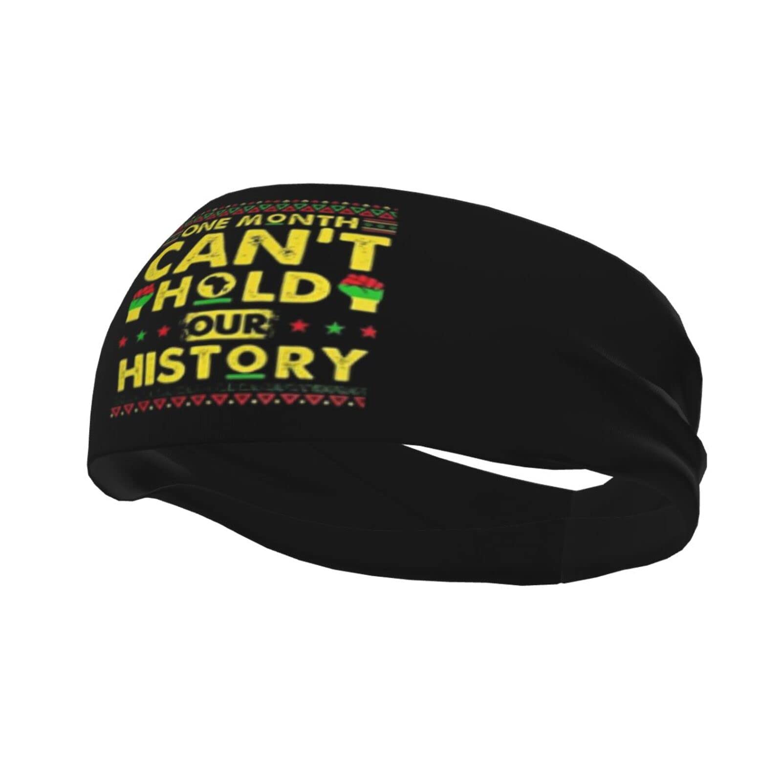 One Month Can't Hold Our History Running Headband for Men Outdoor Sports Workout Sweatband