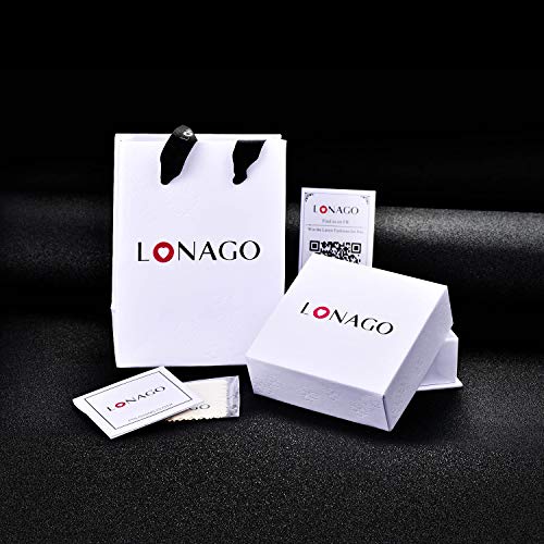 LONAGO Fox Ring 925 Sterling Silver Cute Animal Fox Stacking Ring Lucky Jewelry for Women (Size 8)