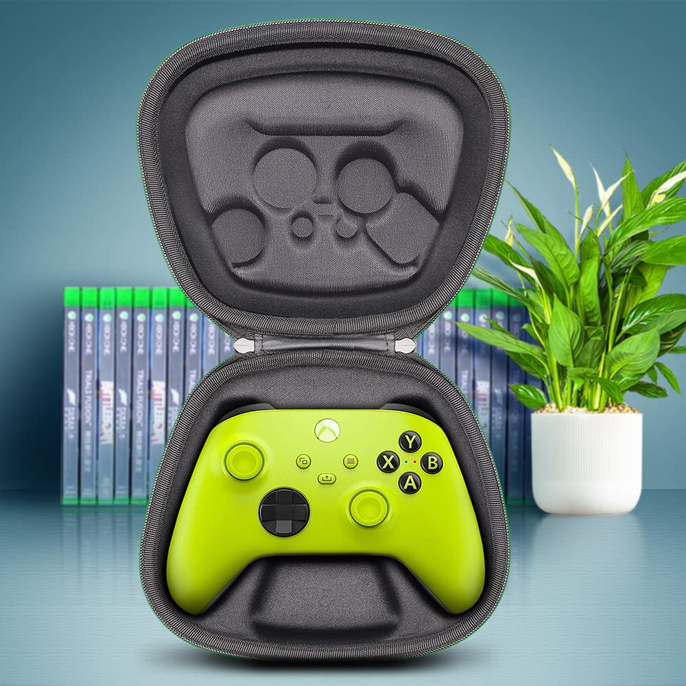 sisma Travel Case Compatible with Official Xbox Series X/S or Xbox Core Wireless Controller,Hard Shell Controller Holder Home Safekeeping Storage Case Protective Cover Carrying Bag Grey