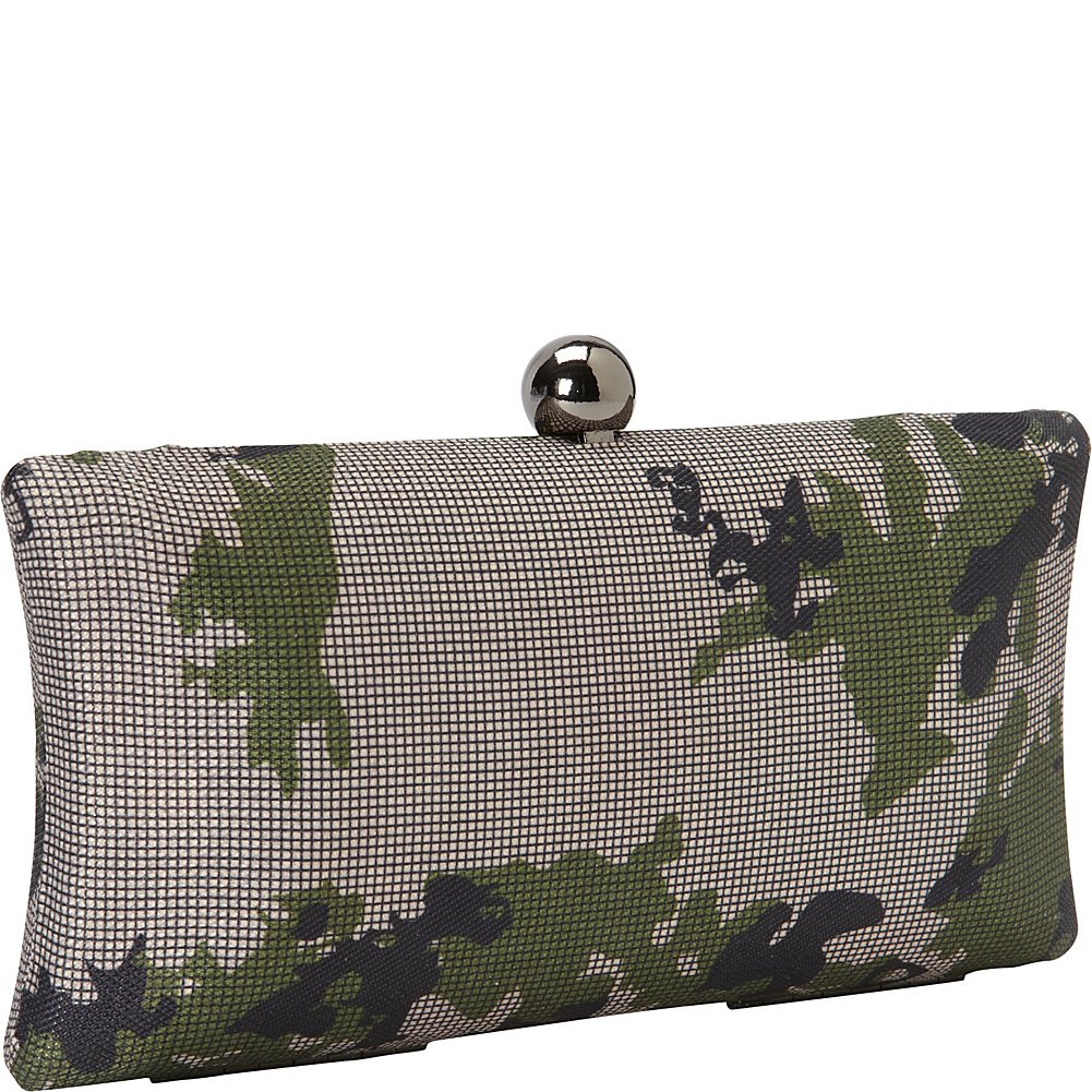 Python Box Clutch,Tan