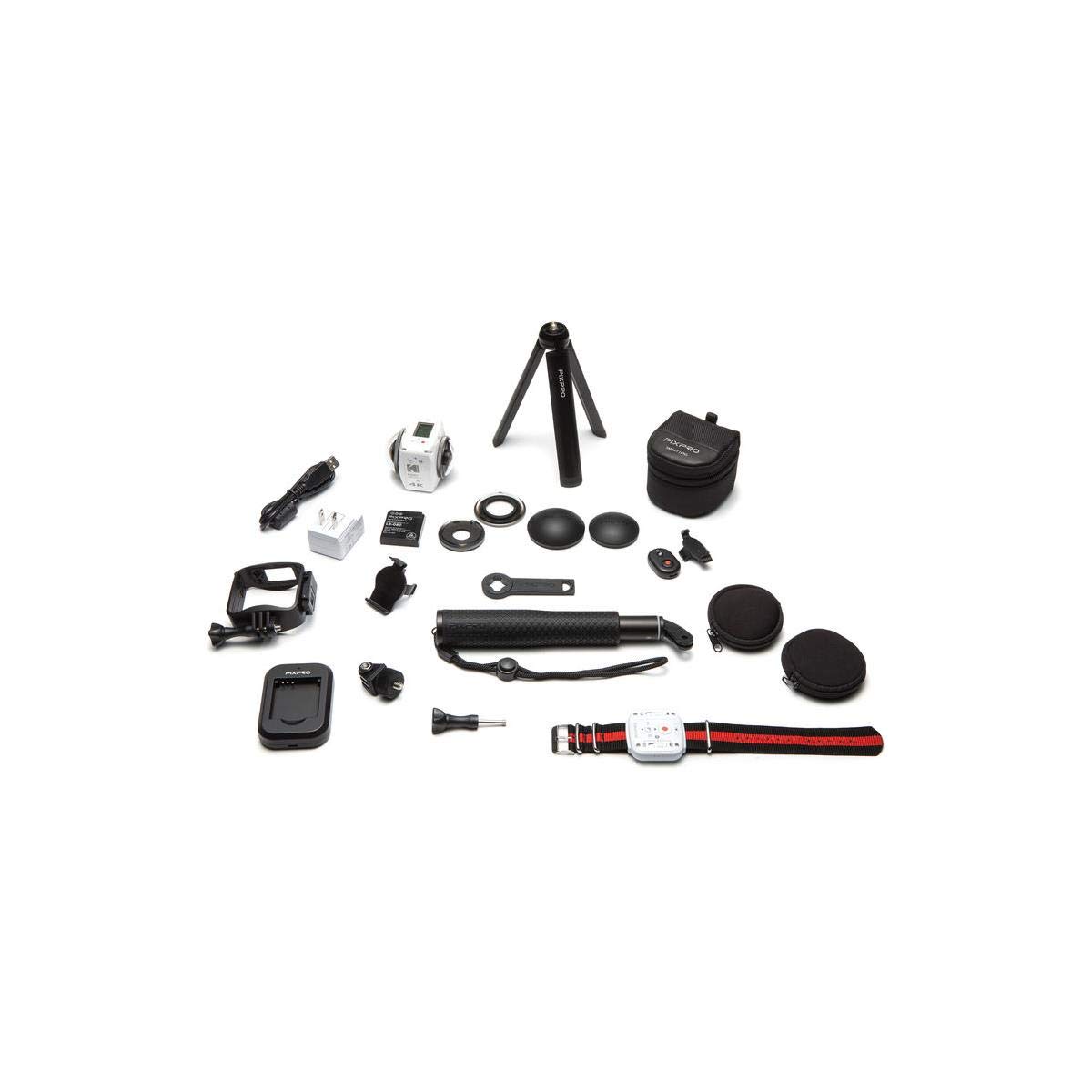 Kodak ORBIT360_4K-WH3 PIXPRO ORBIT360 4K 360° VR Camera Satellite Pack, White