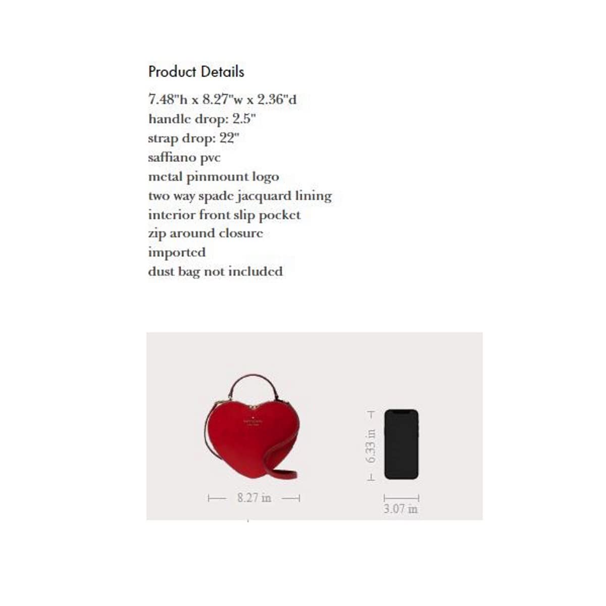 Kate Spade New York Love Shack Heart Purse (Chalk Pink)