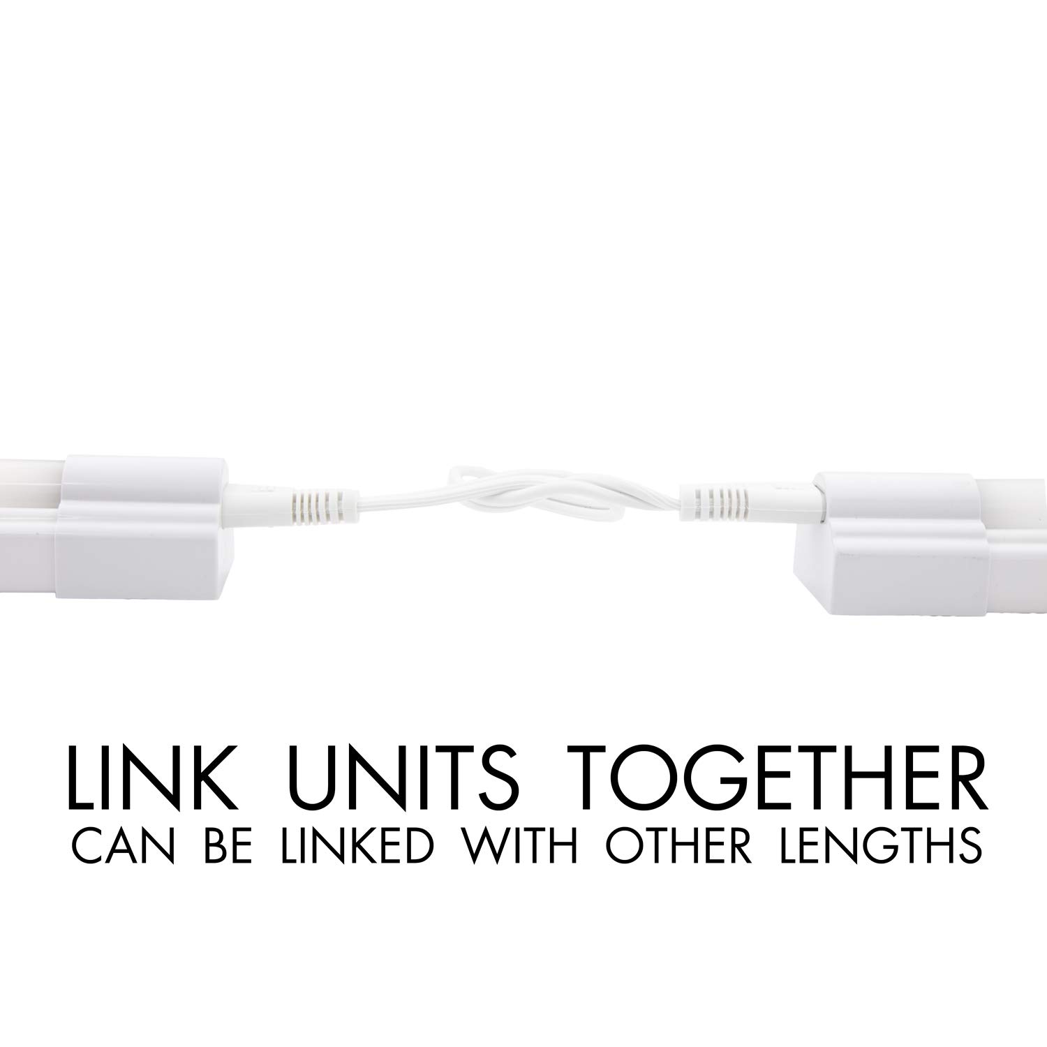 Maxxima 18 inch Linkable LED Under Cabinet Light 900 Lumens Warm White 3000K White, On/Off Switch, Plug in, Energy Star