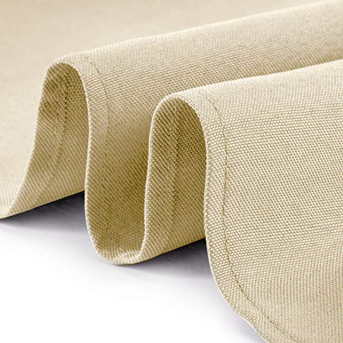 Lann's Linens - 10 Premium 70" x 120" Tablecloths for Wedding/Banquet/Restaurant - Rectangular Polyester Fabric Table Cloth - White