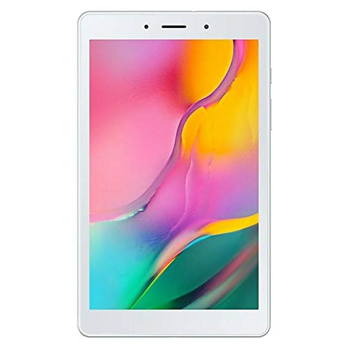 Samsung Galaxy Tab A 8.0" (2019, WiFi + 4G LTE) 32GB, 5100mAh Battery, 4G LTE Tablet GSM Unlocked SM-T295, International Model (32GB + 64GB SD Bundle, Silver) (Renewed)