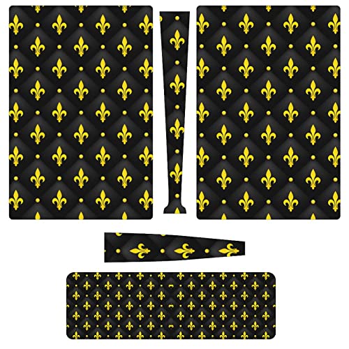 Quilted Luxury Background Full Protective Skin Cover Design Wrap Decal Sticker Compatible with PS5 Digital Edition Console and Controller
