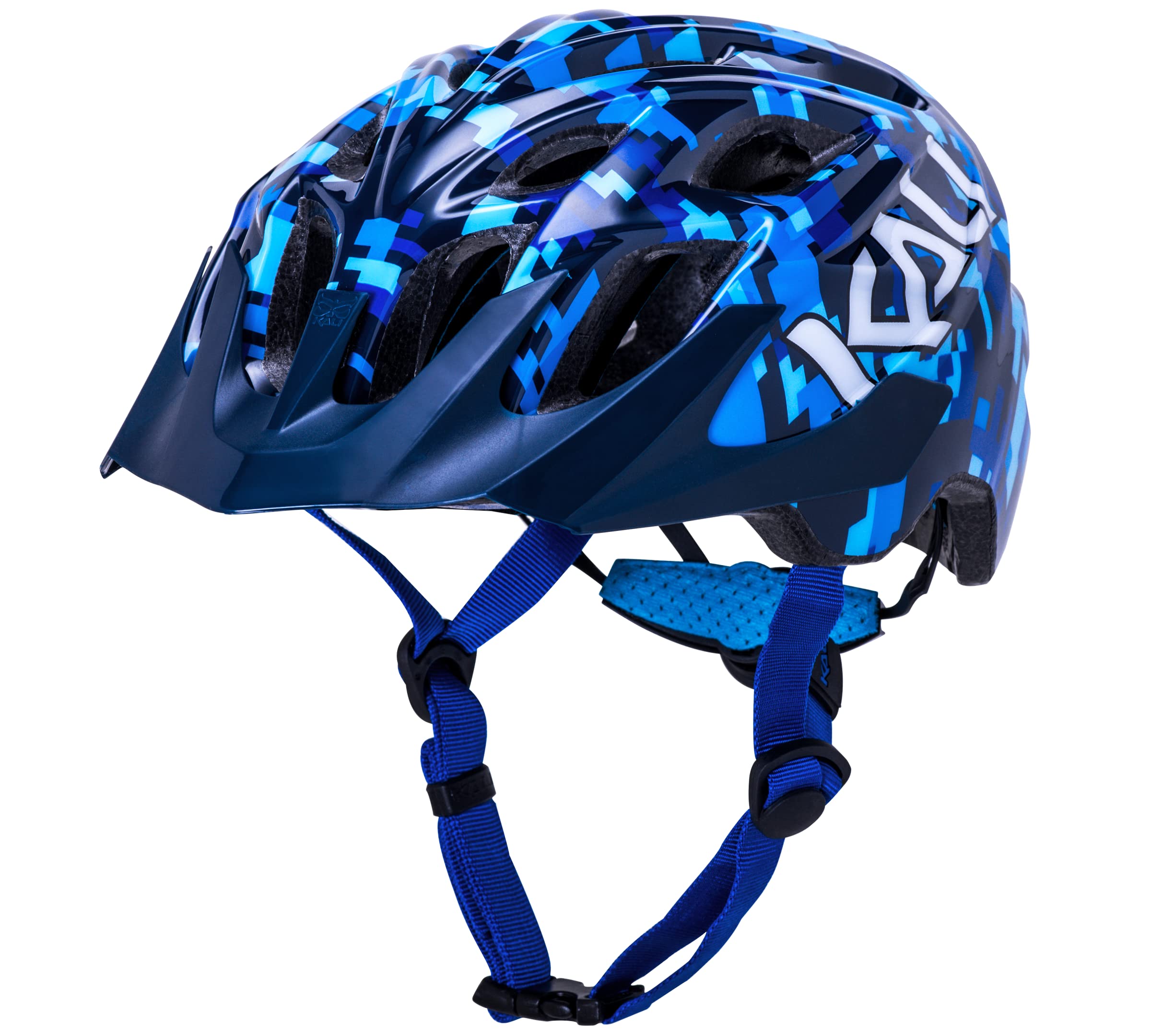 Kali Protectives Chakra Youth Bicycle Helmet; Mountain in-Mould Mountain Bike Helmet Equipped with an Integrated Visor; Dial Fit Closure System; with 21 Vents