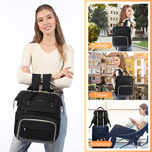 LOVEVOOK Laptop Backpack for Women Travel Backpack 15.6-Inch Backpack Purse with USB Port