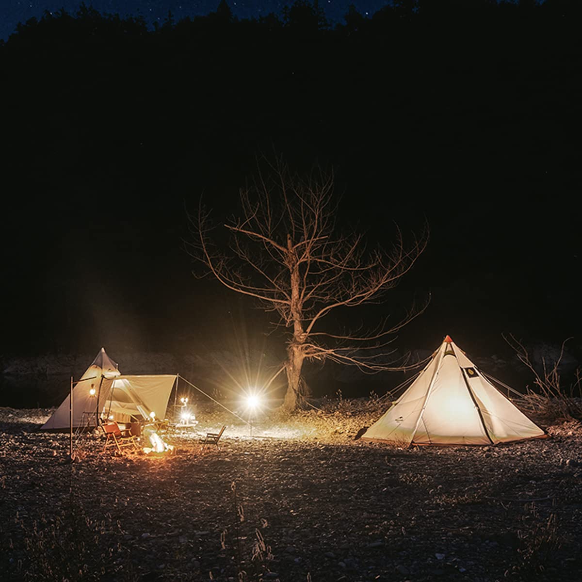 Naturehike Ranch Hexagonal Teepee Tent, Easy Setup Waterproof 3-4 Person Camping Tent, 4 Season Tent for Family Camping, Hiking,Picnic