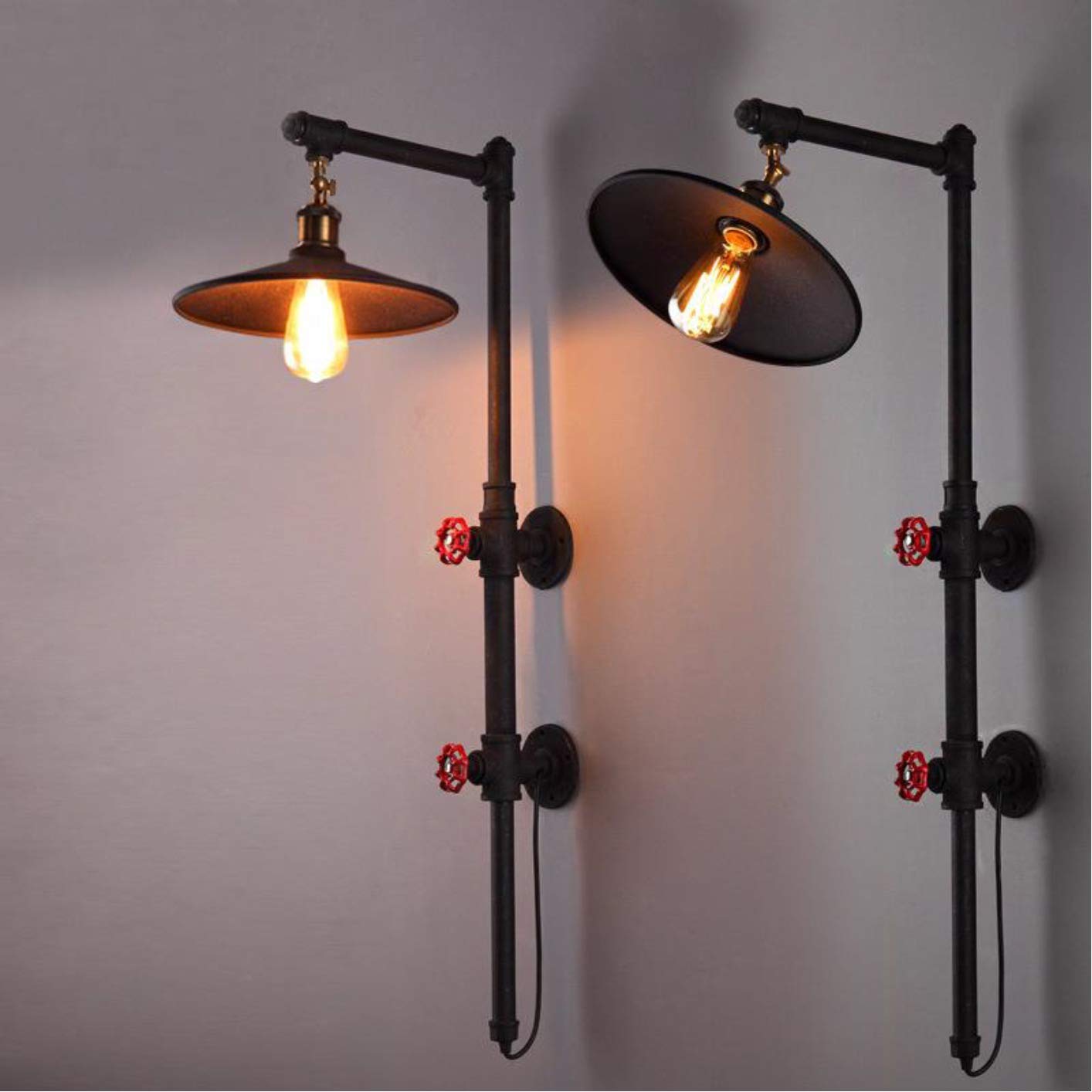 LIT-PaTH LED Edison Light, Vintage Filament Bulb, ST64(ST19) 9W (60W Equivalent) 800 Lumen, Dimmable, 2700K, E26 Base, 6-Pack