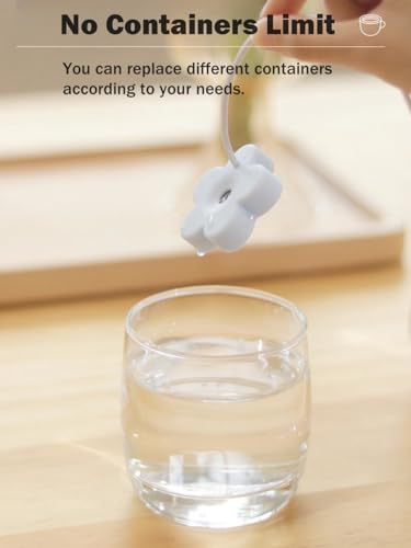 Small Flower USB Humidifier, Creative Cute Atomization Mist Maker, Simple Mini Ultrasonic Fogger, Personal Portable Waterproof Air humidifier for Home Bedroom Office Desk (Blue)