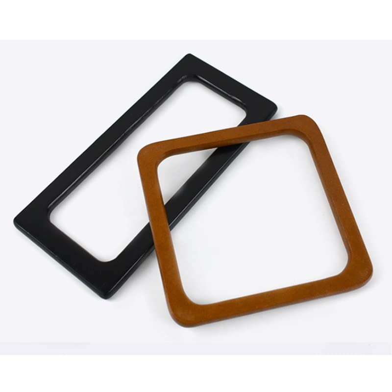 QUUL Square Wooden Bags Handle Sewing Brackets Purse Frames Handles Making Handbag Accessories (Color : D, Size : 1)