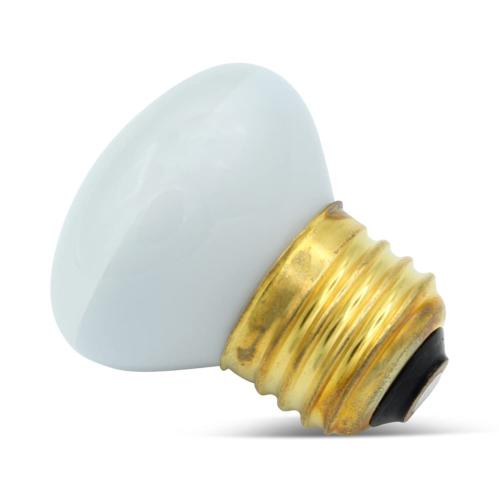 lumenivo 25 Watt R14 Small Reflector Light Bulbs - 120/130 Volt E26 Short Neck Base Replacement Frosted Incandescent Lava Lamp Flood Light Bulbs - 2500K China Cabinet Light Bulbs - 2 Pack