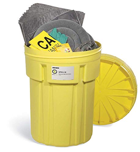 SpillTech Universal Overpack Salvage Drum Spill Kit, 30 Gallon, 47 Pieces (SPKU-30)